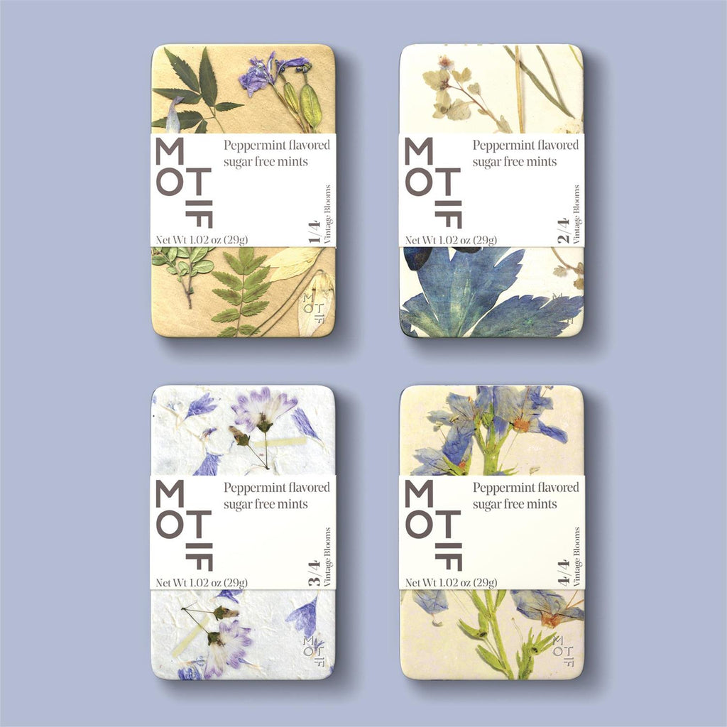 Motif Sugar Free Mints Vintage Blooms – Howell's Mercantile